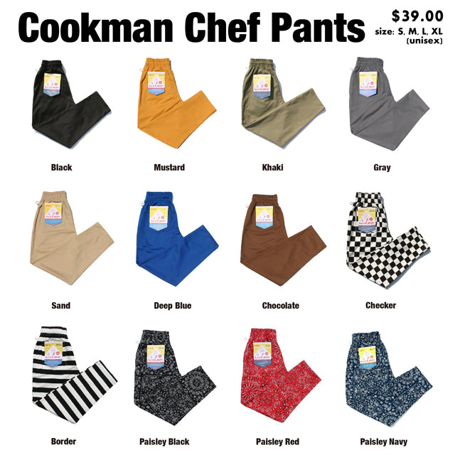Chef Pants,Plaid PANTS - Cookman