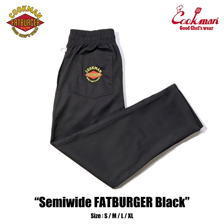Cookman Chef Pants Semiwide : FATBURGER Black