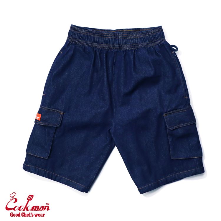 Cookman Chef Short Pants Cargo - Denim : Navy – Cookman USA