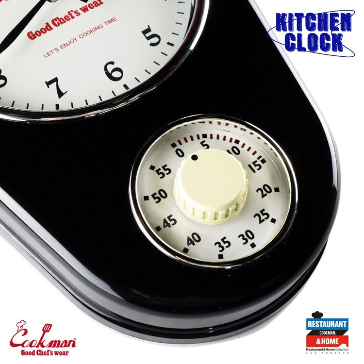 Cookman Kitchen Clock - Black – Cookman USA