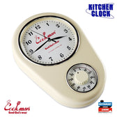 Cookman Kitchen Clock - Ivory - Cookman